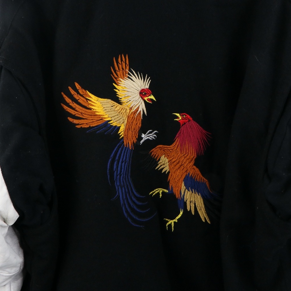 Vintage Streetwear Phoenix Birds Leather Jacket - Gem